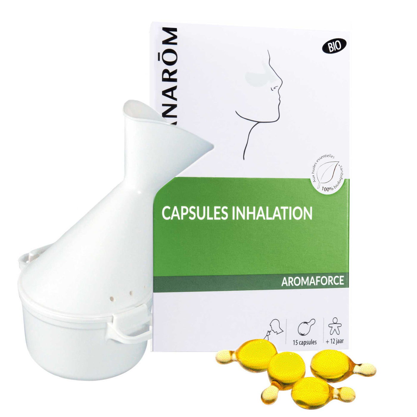 Duo Capsules inhalation pour dégager le nez + Inhalateur - 15 capsules ...